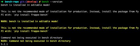Double Messages Logged When Commands Executed Outside A Bench Directory