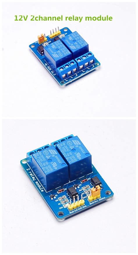 Купить 20шт 2 канальный новый 2 канала реле модуля реле платы 12v