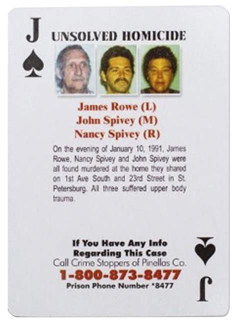James Rowe John Spivey And Nancy Spivey Jack Of Spades Florida The Deck