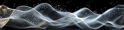 Abstract Sound Waves With Particles Of Light To Convey The Abstract