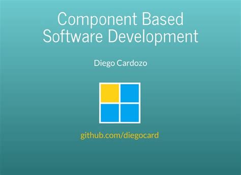 component based software development pdf