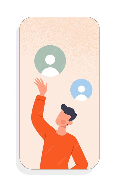 Premium Vector Mobile App Development Concept Man With Place For User