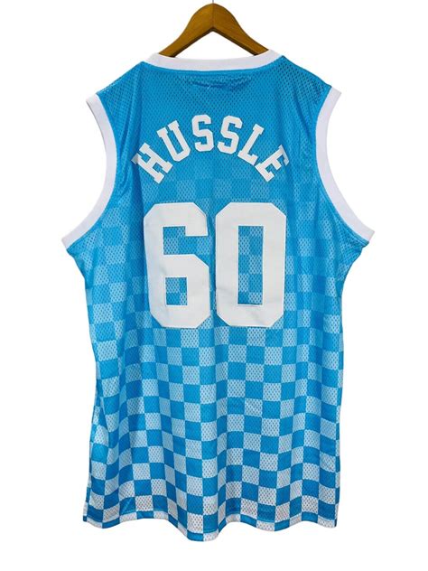 Nipsey Hussle Crenshaw Blue Basketball Jersey 3xl Exc… Gem