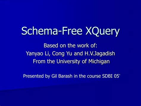 Ppt Schema Free Xquery Powerpoint Presentation Free Download Id