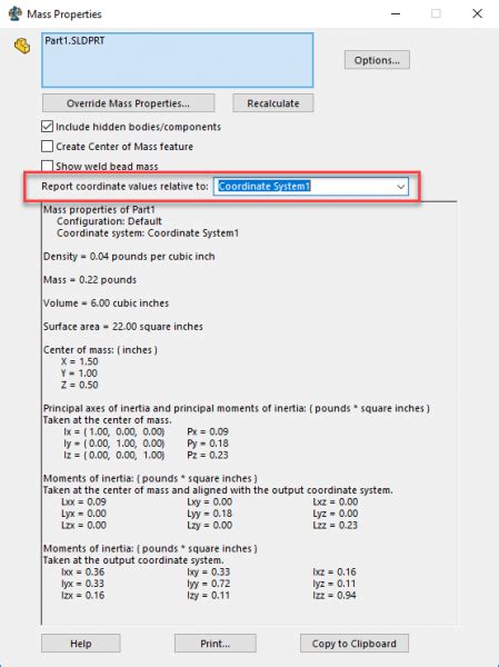how to generate a custom solidworks coordinate system