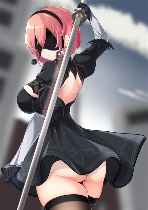 Yasagure2828 2b Nierautomata Runie Ruse Nierautomata Nier Series Phase Connect