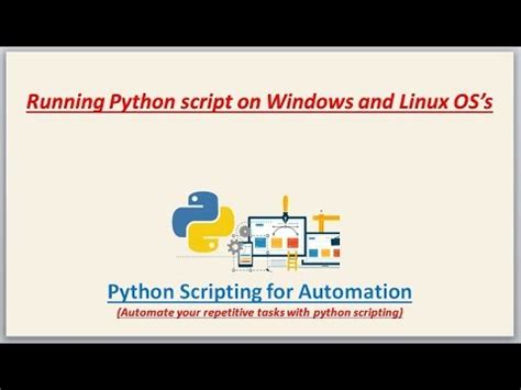 Complete Python Scripting For Automation How To Run Python Script On Different OS S YouTube