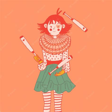 Premium Vector Cute Circus Performer