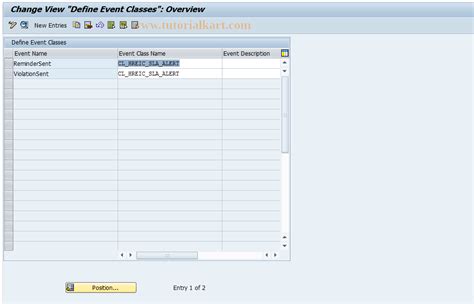 CRMC IC EVENTING SAP Tcode Define Event Classes
