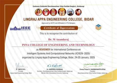 Im Honored To Have Served As A Reviewer For The International