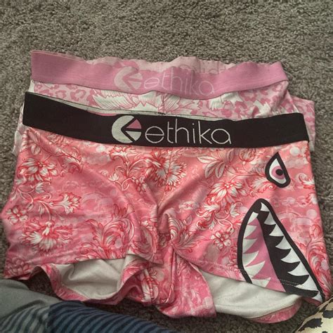 Pink And White Ethika Shorts Skater Depop