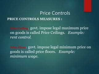 Price Ceilings Price Floors PPTX