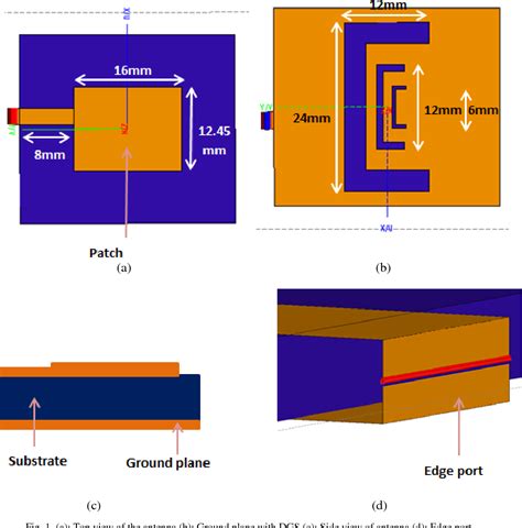 Figure 1 From Bandwidth Enhancement Of A Microstrip Patch Antenna For C Band And X Band By