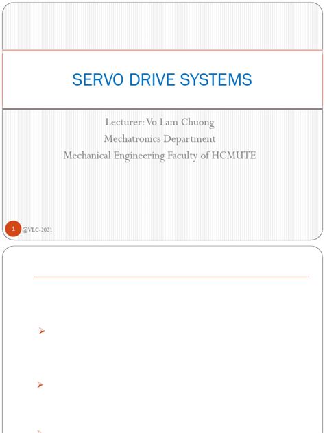 Servo Drive Systemintro2022 Pdf