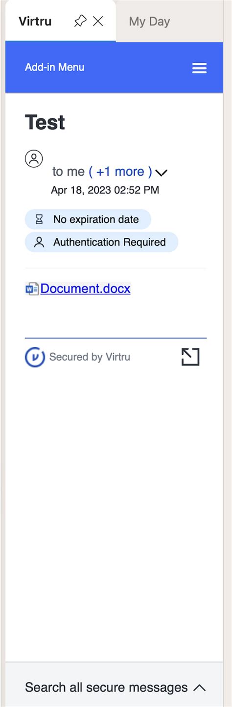 Read Secure Messages Via Outlook 365 Add In For Web Desktop Mobile