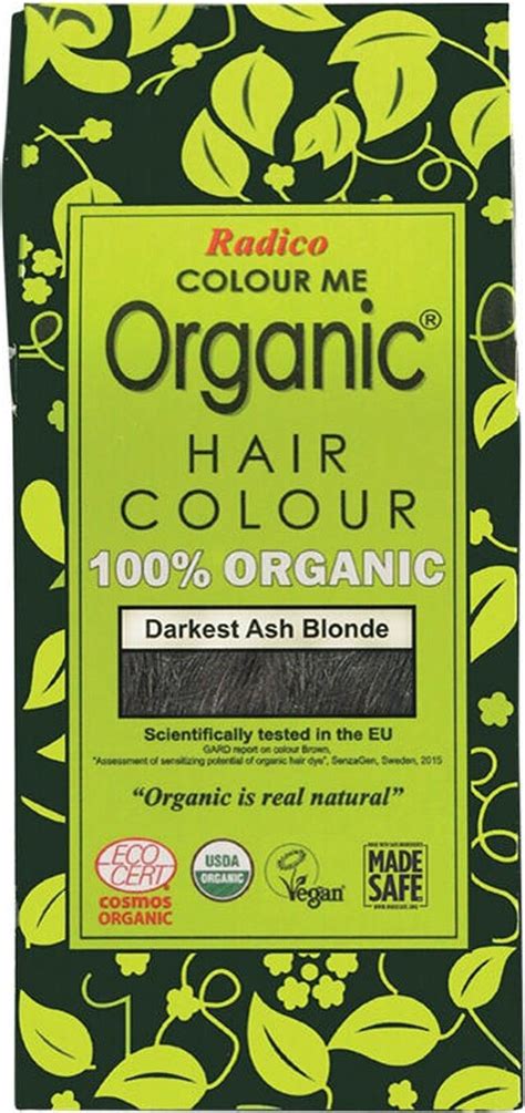 Radico Colour Me Organic Hair Colour Powder Darkest Ash Blonden N