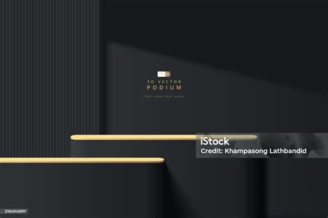 럭셔리 블랙 골드 3d 라운드 연단 사실적 또는 빛과 그림자가 있는 제품 디스플레이 프레젠테이션을 위한 받침대 무대 화장품을 위한 최소한의 벽 장면 쇼 제일 제품을 위한