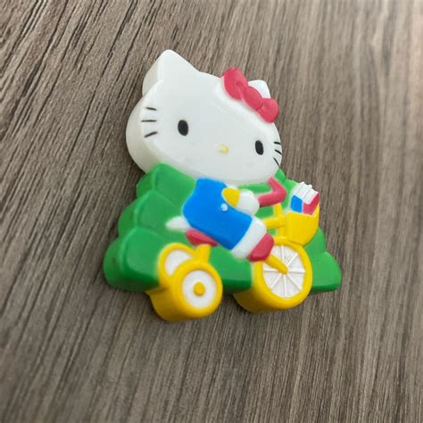 Sanrio Hello Kitty Riding Tricycle Magnet From Depop