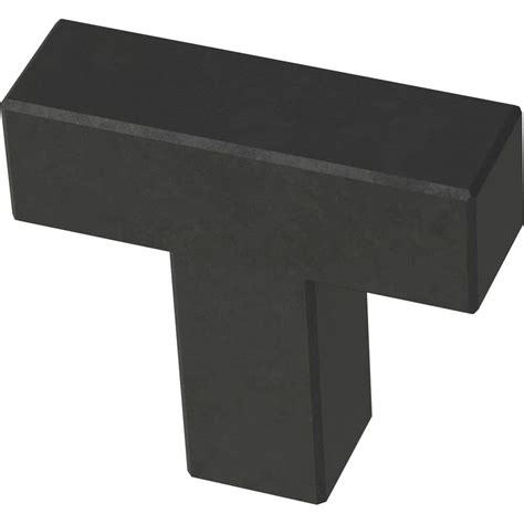 Franklin Brass Simple Modern Square 1 14 In 32 Mm Modern Matte Black Cabinet Bar Knobs