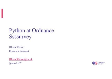 Python At Ordnance Survey Ppt