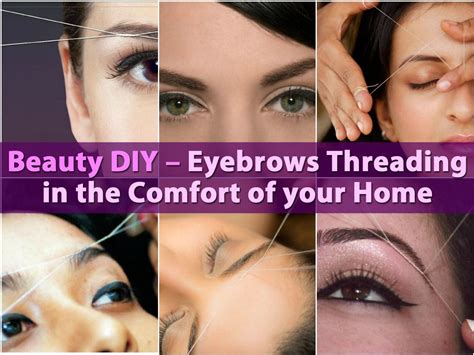 Beauty DIY - Eyebrows Threading in the Comfort of your Home {Video ...