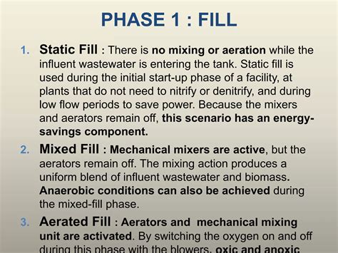 Sequencing Batch Reactors PPTX Chemistry Science