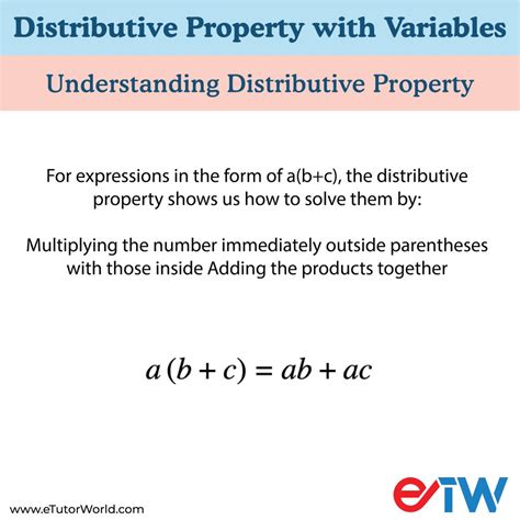 Distributive Property With Variables Etutorworld