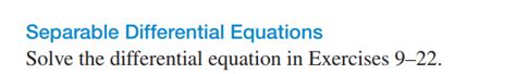 Solved Separable Differential Equations Solve The
