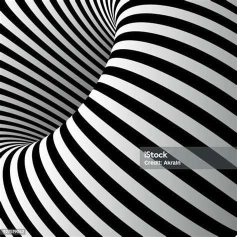 추상적인 3d 표면입니다 공간의 왜곡의 환영입니다 0명에 대한 스톡 벡터 아트 및 기타 이미지 0명 3차원 형태 개념 Istock