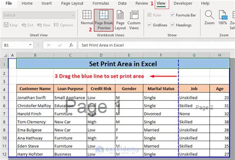 How To Set Print Area In Excel Methods ExcelDemy