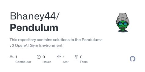 GitHub Bhaney Pendulum This Repository Contains Solutions To The Pendulum V OpenAI Gym