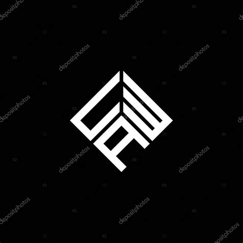 Dise o del logotipo de la letra UWA sobre fondo negro. UWA iniciales creativas letra logo ...
