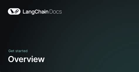 Overview Docs By Langchain