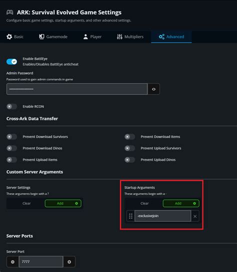 Creating ARKs Exclusive Allow List ARK Survival Evolved Knowledgebase Article Nodecraft