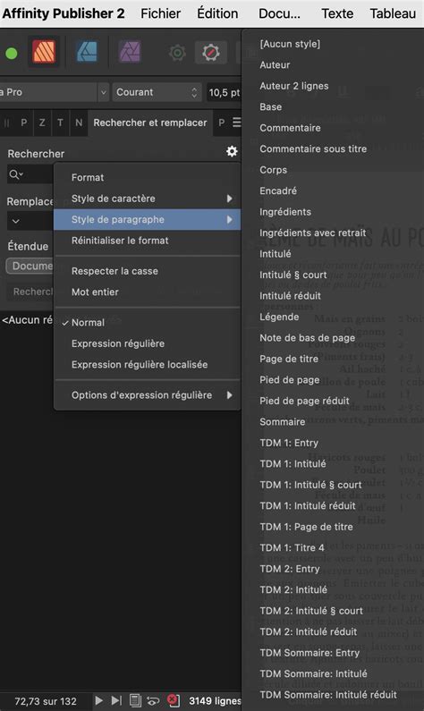 Styles List In Findandreplace Panel Doesnt Scroll When List Is Too Long V2 Bugs Found On Macos