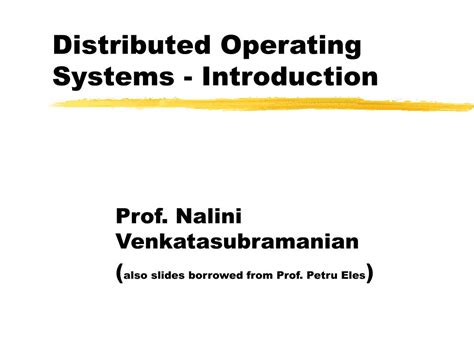 Ppt Distributed Operating Systems Introduction Powerpoint Presentation Id 4685549