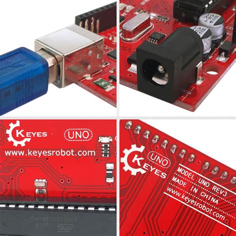 برد آردوینو Arduino Uno R3 محصول شرکت Keyes Ic Express