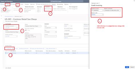 Link Original Invoice To Credit Note In Microsoft Dynamics 365 Finance And Operations Explore