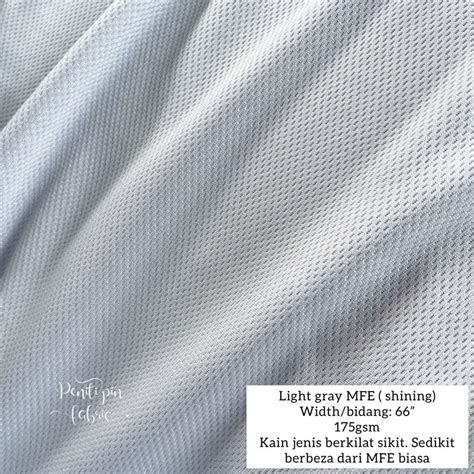 Kain Microfiber Mfe Mfi Pk Fabric Eyelet Interlock Mesh Plain Hitam Biru Kuning Merah Putih