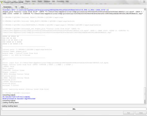 Contours With Negative Values Using The Model Example In Qgis Geographic Information Systems