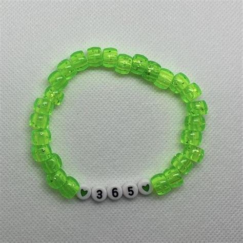 365 Brat Charli Xcx Kandi Bracelet 🍒 Size ~18cm Depop