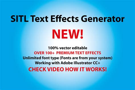 Illustrator Text Effects Generator Creative Market