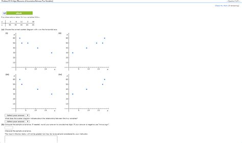 Solved Problem 02 24 Algo Measures Of Association Between Chegg Com