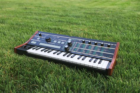 MATRIXSYNTH CUSTOM Black Korg MicroKORG W Tilted Panel Wood Sides