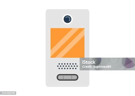 Intercom Device Simple Flat Illustration Stock Illustration Download