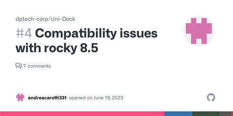 compatibility issues with rocky 8 5 · issue 4 · dptech corp uni dock