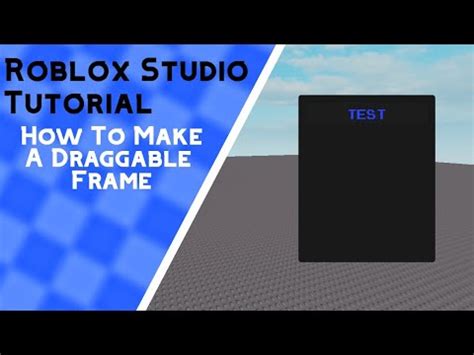 How To Make A Draggable Gui In Roblox Studio 2022 YouTube