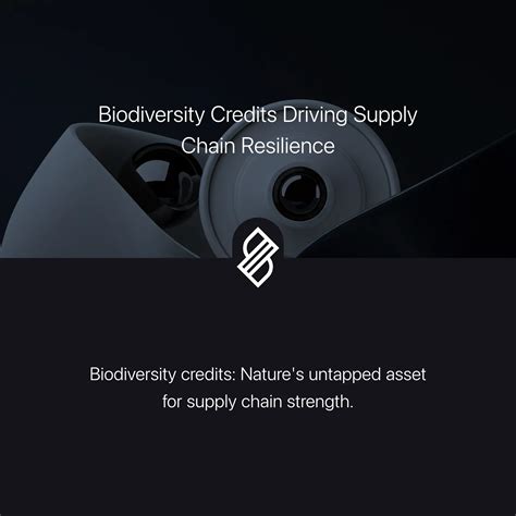 Biodiversity Credits Driving Supply Chain Resilience → Scenario