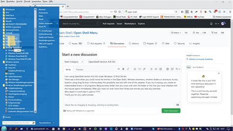 OpenShell Version Open Shell Open Shell Menu Discussion GitHub