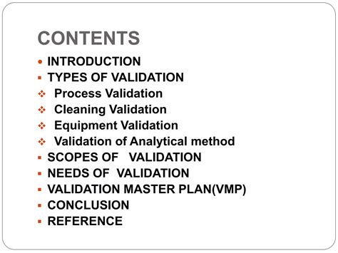 Introduction To Validation Study Pptx